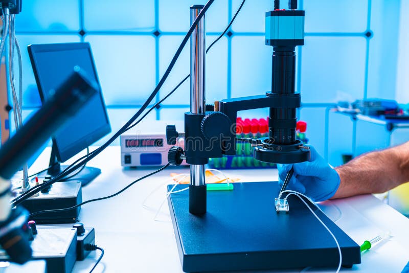 Modern Medical Equipment Development Laboratory Stock Image - Image of ...
