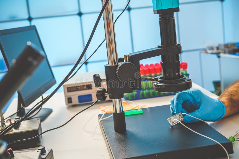 Modern Medical Equipment Development Laboratory Stock Photo - Image of ...