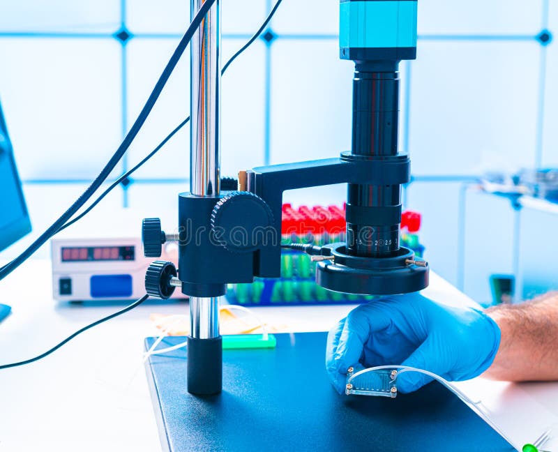 Modern Medical Equipment Development Laboratory Stock Photo - Image of ...