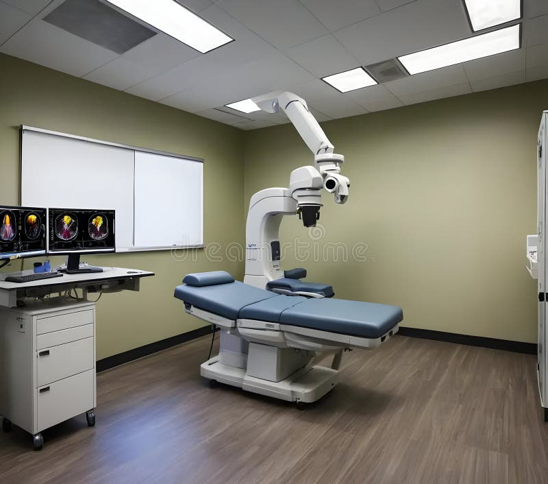 Modern Medical Examination Room with Advanced Technological Equipment ...