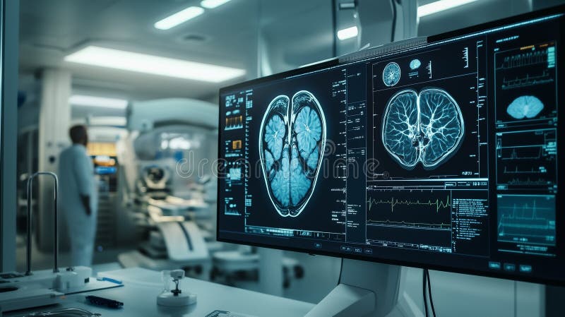 A Modern Medical Facility with Advanced Brain Imaging Technology and ...
