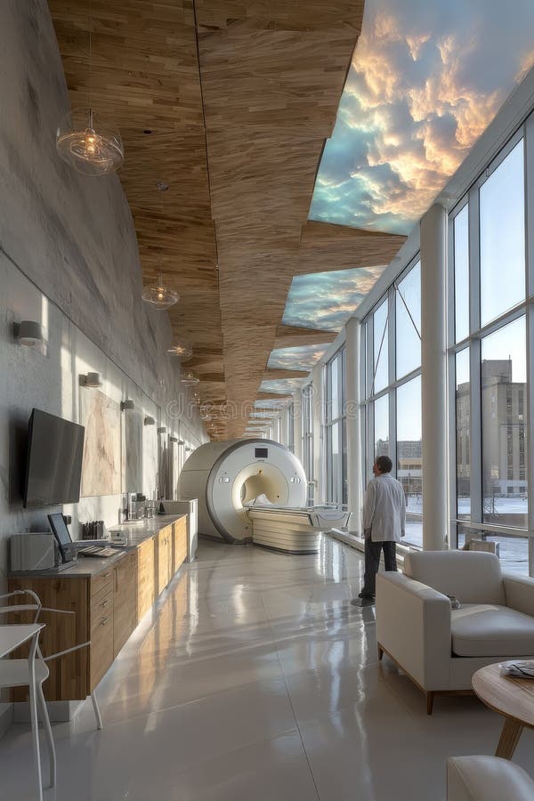 Modern Medical Facility Featuring Advanced MRI Scanner and Unique ...