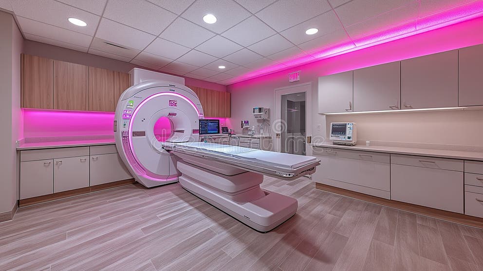 Modern Medical Imaging Suite Stock Illustration - Illustration of ...