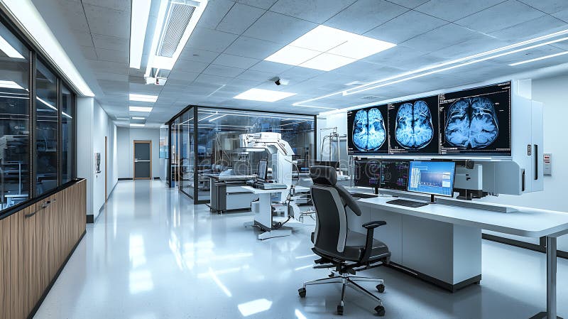 Modern Medical Imaging Suite Featuring Advanced Technology and Brain ...