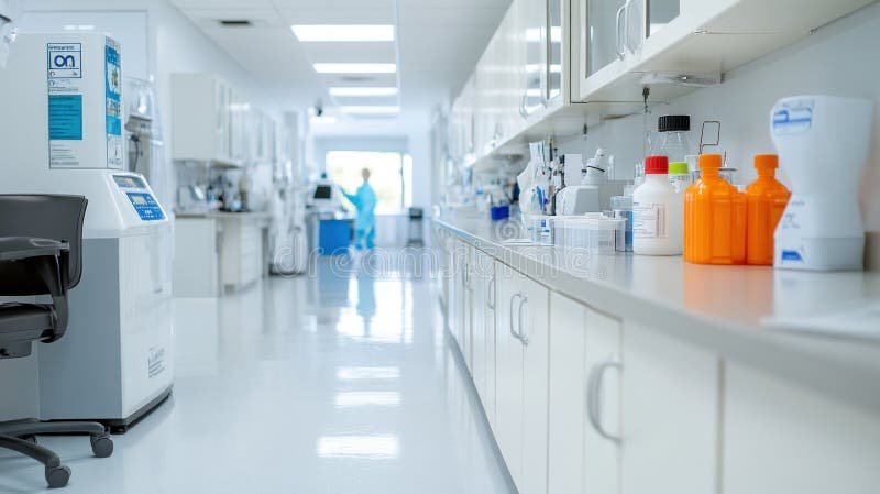 Modern Medical Lab with Advanced Equipment and Clean Environment Stock ...