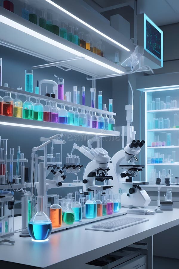 Modern Medical Laboratory with Advanced Diagnostic Tools and Monitors ...