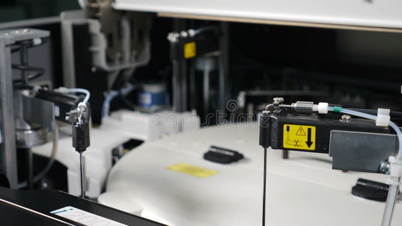 Modern Medical Laboratory Equipment. Blood Sample Analyzer Machine in ...