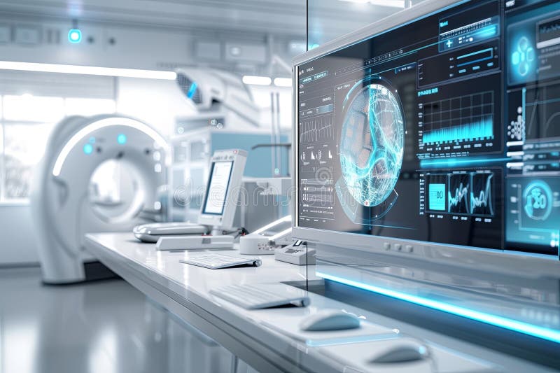 A Modern Medical Laboratory Showcasing Advanced Technology, Featuring a ...