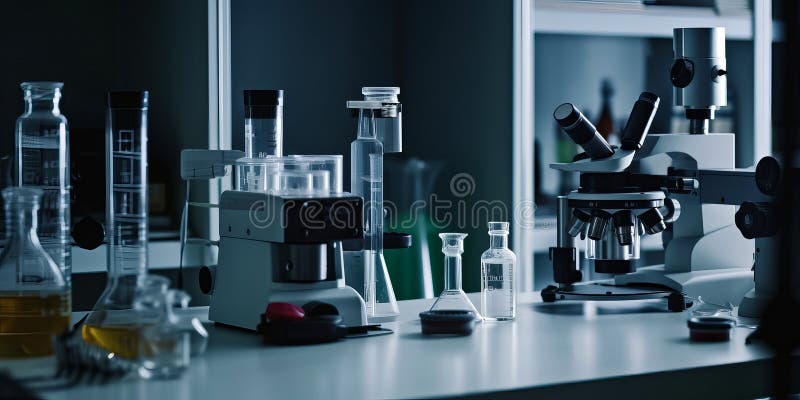 A Laboratory with a Bunch of Computers and Monitors Stock Photo - Image ...