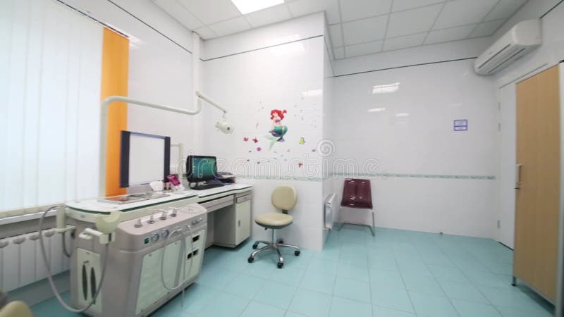 Modern Medical Room with ENT Workstation and Many Stock Video - Video ...
