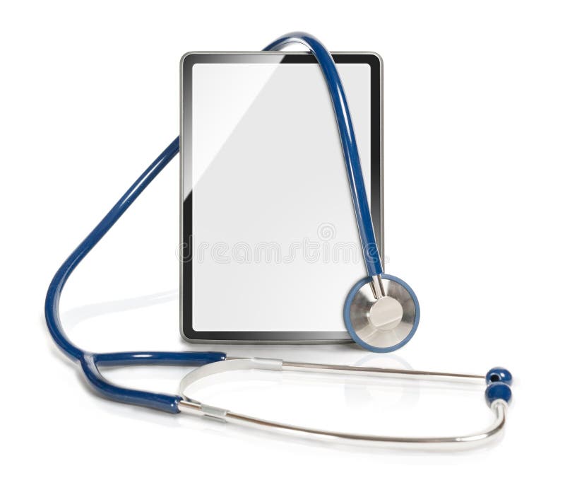 Isolated medical tablet stock image. Image of computer - 25707753
