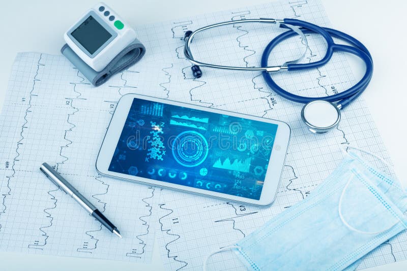 Modern Medical Technology System and Devices Stock Photo - Image of ...