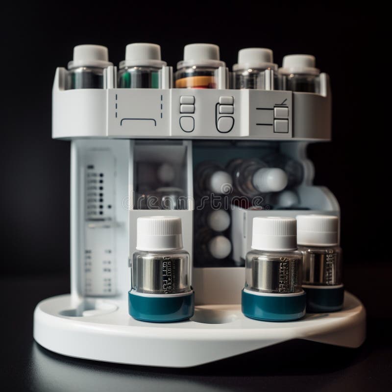 Modern Medication Dispenser with Multiple Compartments Stock ...