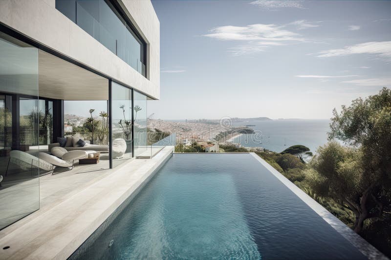 Modern Mediterranean Home with Infinity Pool and Terrace, Views of the ...