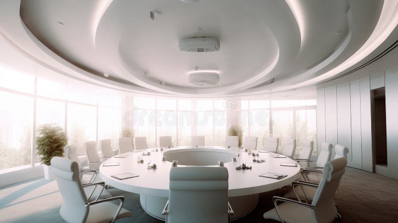 Modern Meeting Room, Conference Area in Modern Office Building Stock ...