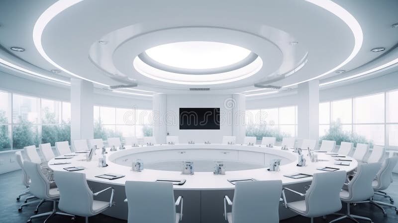 Modern Meeting Room, Conference Area in Modern Office Building Stock ...