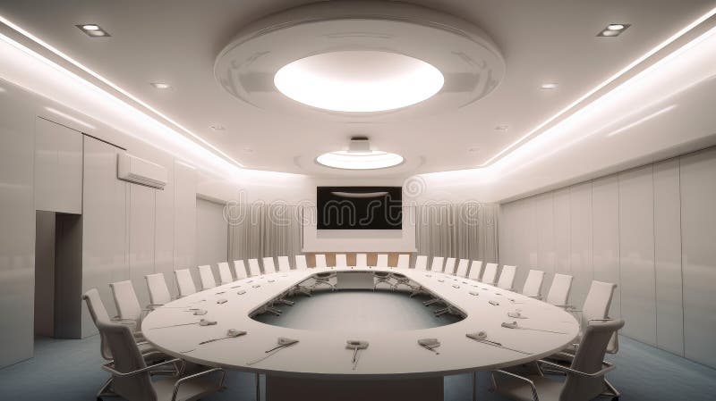 Modern Meeting Room, Conference Area in Modern Office Building Stock ...
