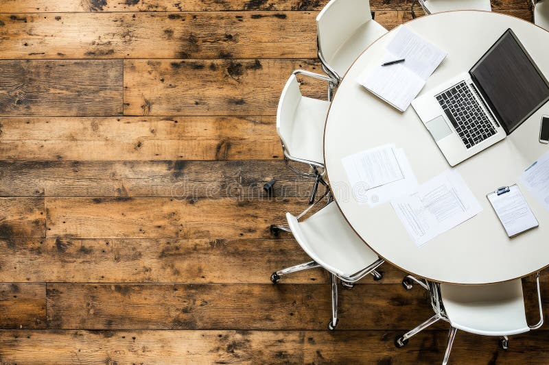 Modern Office Workspace stock illustration. Illustration of ...