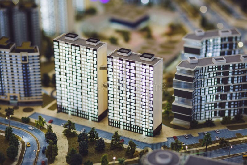 Modern megalopolis stock image. Image of miniature, world - 166739803