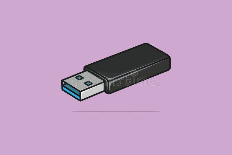 Modern Memory Card USB Device Vector Illustration. Stock Illustration ...