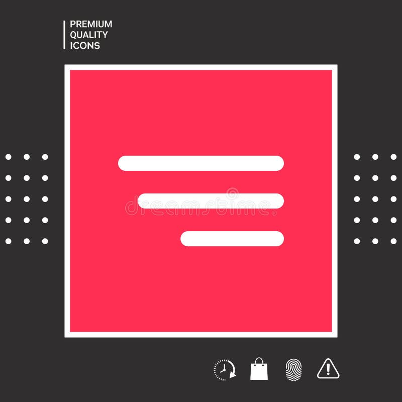 Modern Menu Icon for Mobile Apps and Websites Stock Vector ...