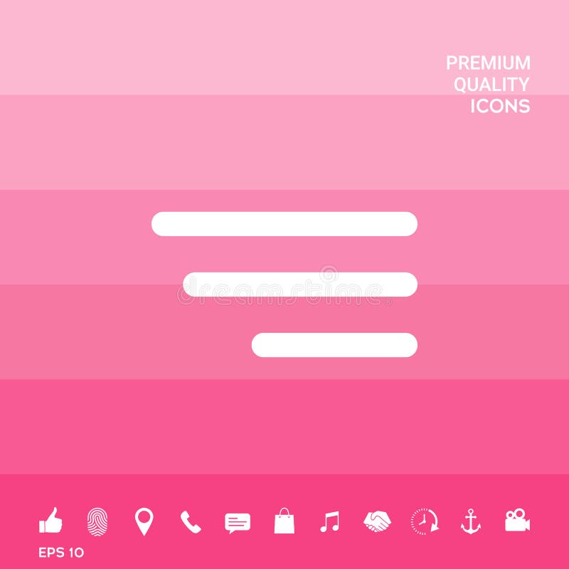 Modern Menu Icon for Mobile Apps and Websites Stock Vector ...