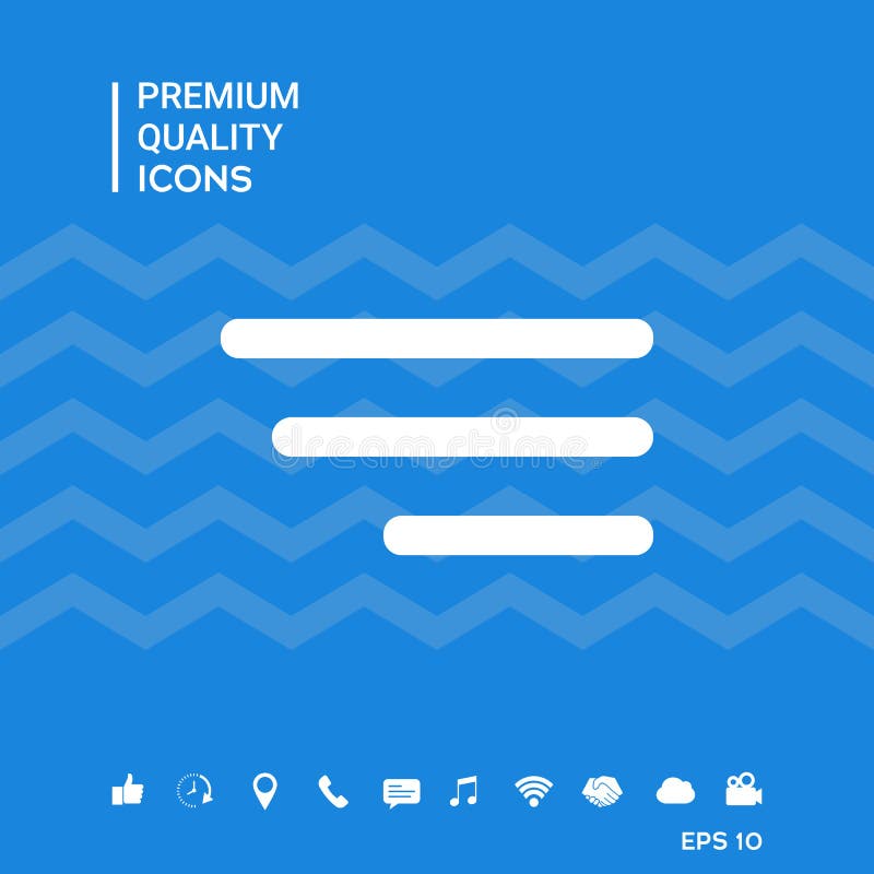 Modern Menu Icon for Mobile Apps and Websites Stock Vector ...