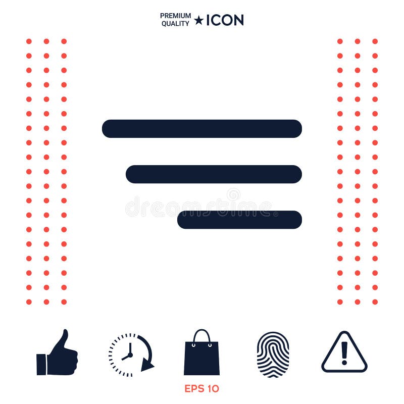 Modern Menu Icon for Mobile Apps and Websites Stock Vector ...