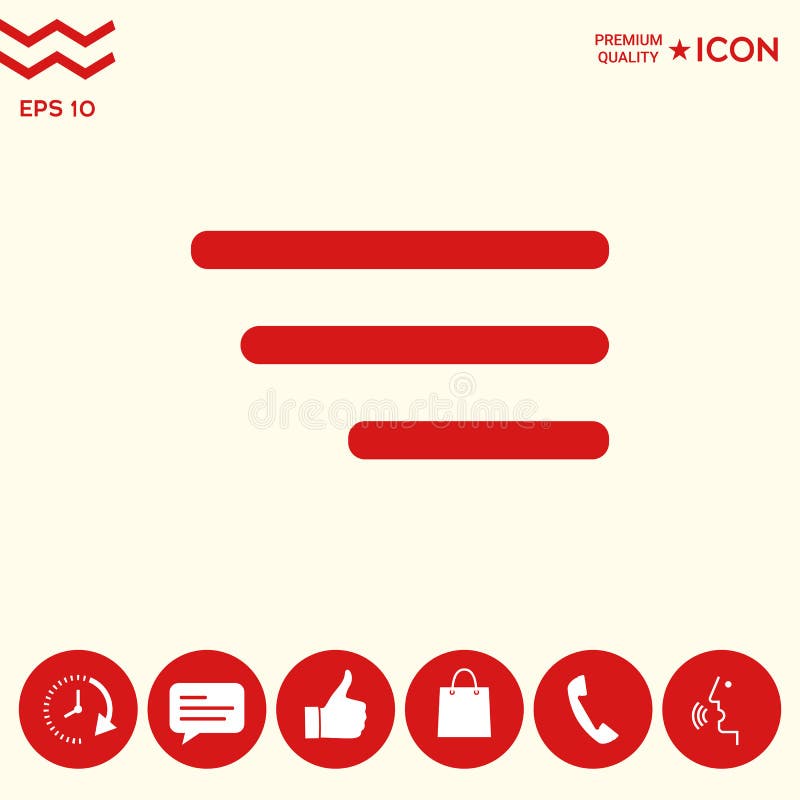 Modern Menu Icon for Mobile Apps and Websites Stock Vector ...