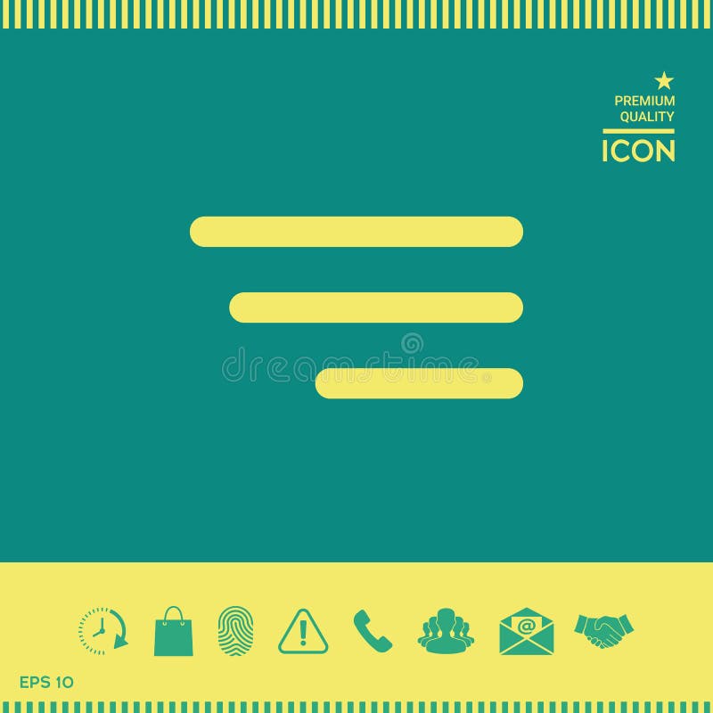 Modern Menu Icon for Mobile Apps and Websites Stock Vector ...