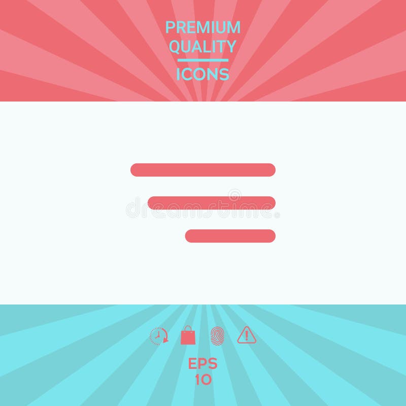 Modern Menu Icon for Mobile Apps and Websites Stock Vector ...