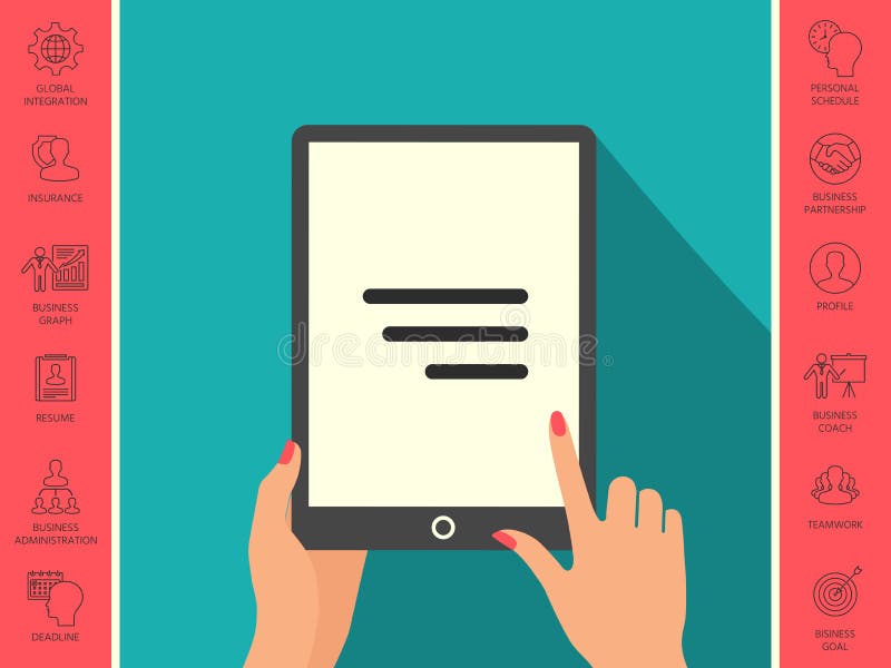 Modern Menu Icon for Mobile Apps and Websites Stock Vector ...