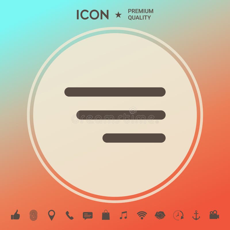 Modern Menu Icon for Mobile Apps and Websites Stock Vector ...