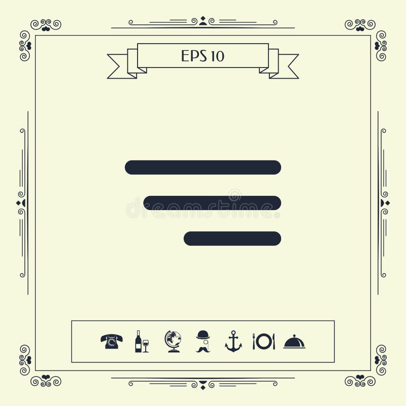 Modern Menu Icon for Mobile Apps and Websites Stock Vector ...