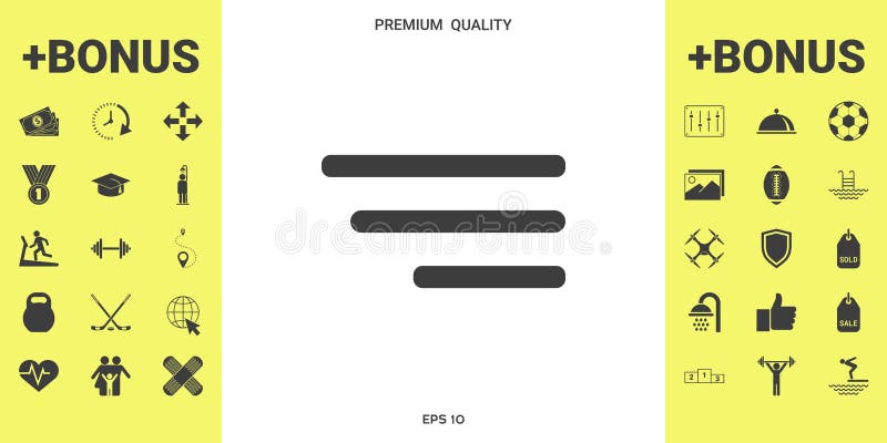 Modern Menu Icon for Mobile Apps and Websites Stock Vector ...