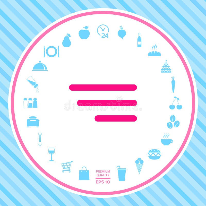 Modern Menu Icon for Mobile Apps and Websites Stock Vector ...