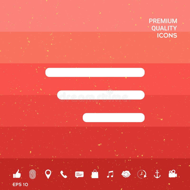 Modern Menu Icon for Mobile Apps and Websites Stock Vector ...