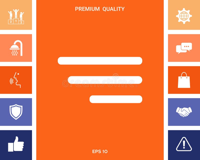 Modern Menu Icon for Mobile Apps and Websites Stock Vector ...