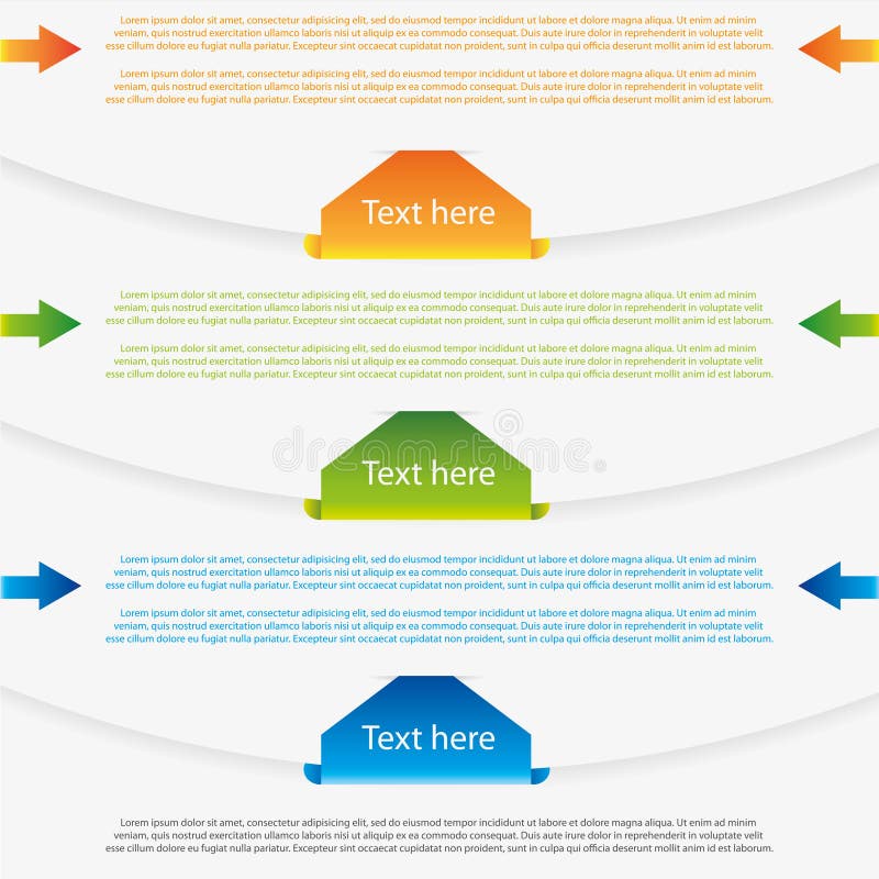Modern message notes set stock vector. Illustration of email - 26297722