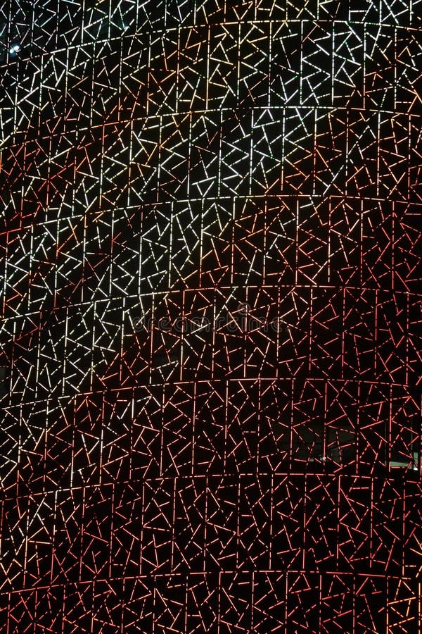 Modern Meta Facade L of the Building Stock Illustration - Illustration ...