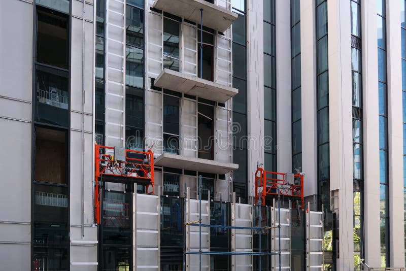 Modern Metal Platform for Workers To Perform High-altitude Work on the ...