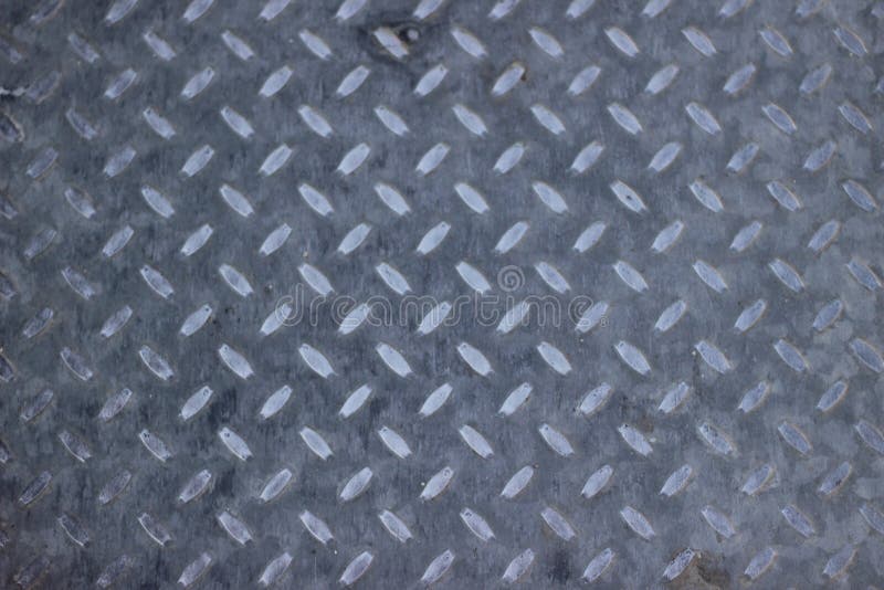 Metal Floor Ribbed Plate Slab in Front of Escalator Stock Image - Image ...