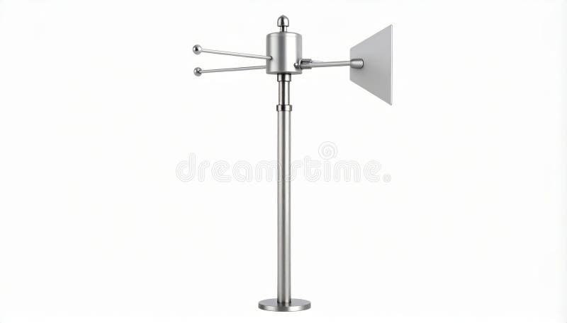 Isolated Modern Metal Signpost with a Blank Rectangular Sign for ...