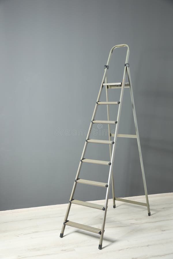Metal Step Ladder stock photo. Image of equipment, industrial - 221590600