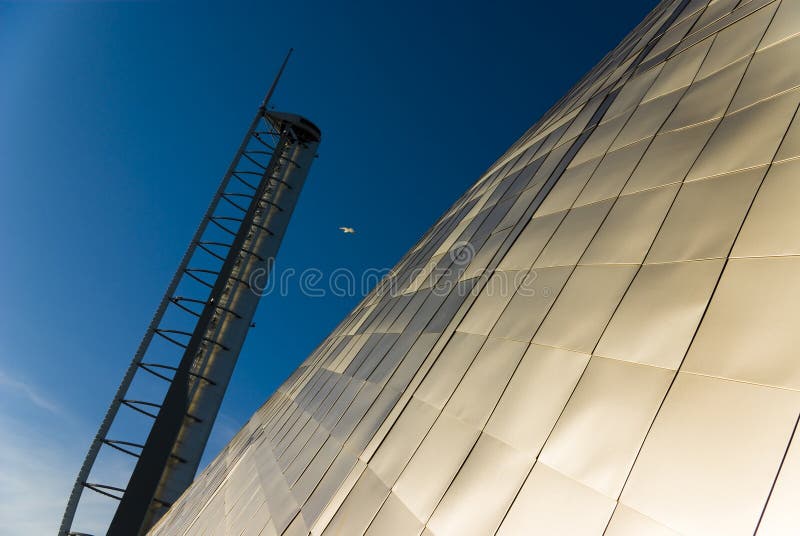 Modern metallic building stock image. Image of science - 11588217