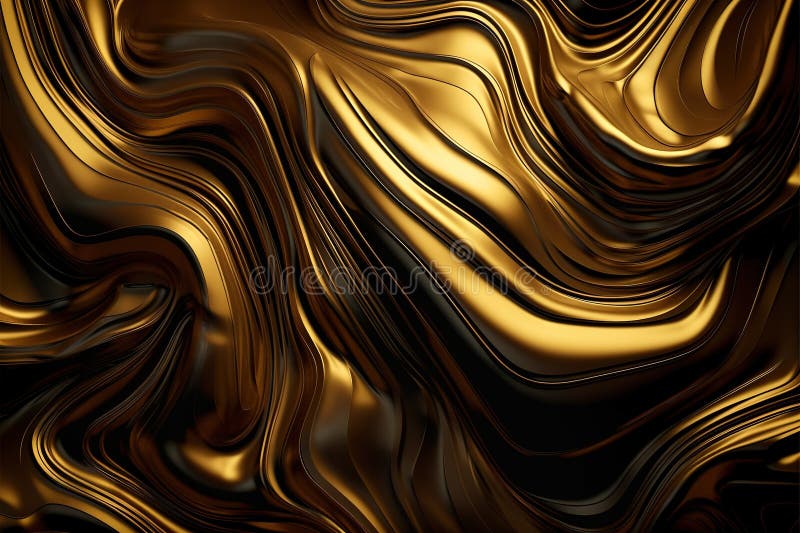 Modern Metallic Fluid Texture Background with Generative AI Stock ...