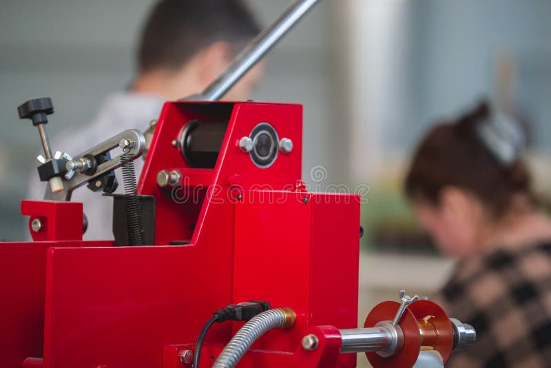 Modern Printing Press Machine in a Printing House Stock Image - Image ...