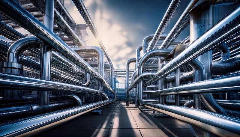 Exploring the Intricate Pathways of Modern Stock Photo - Image of ...