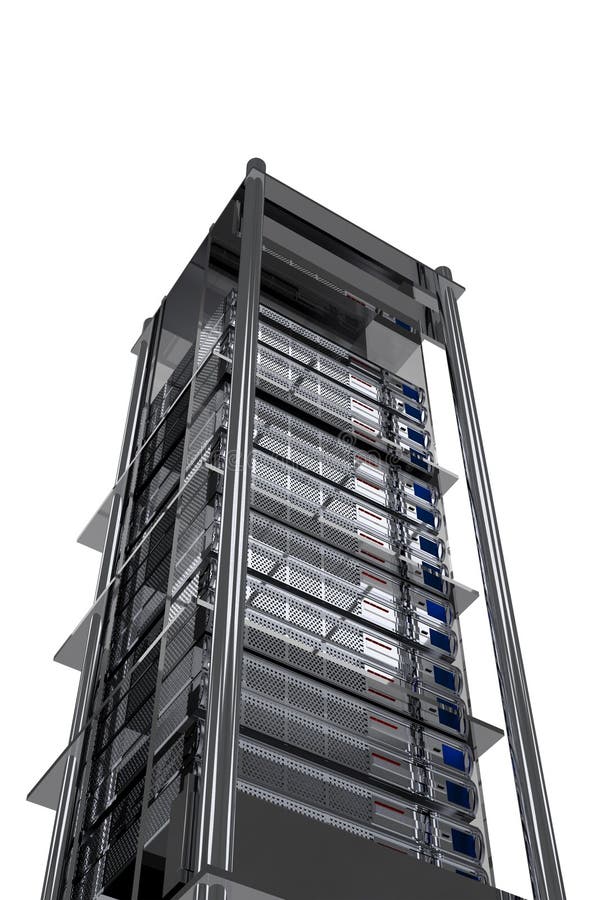 Servers Tower stock illustration. Illustration of company - 24709216