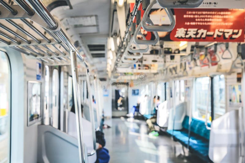 A Modern Metro Electric Train Tokyo, Interior View 3 Nov 2013 Editorial ...